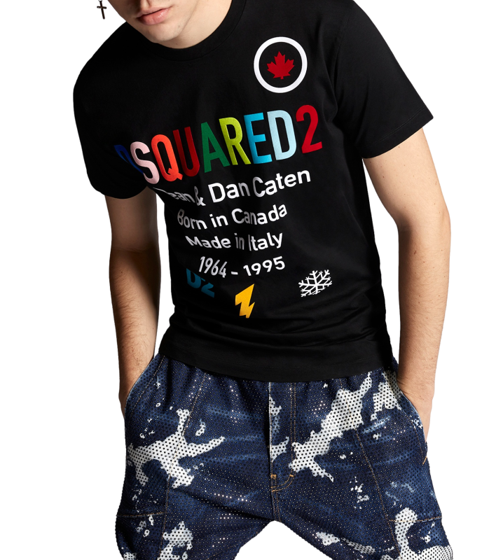 D2 Rainbow T-Shirt - Golden-Outlet.de